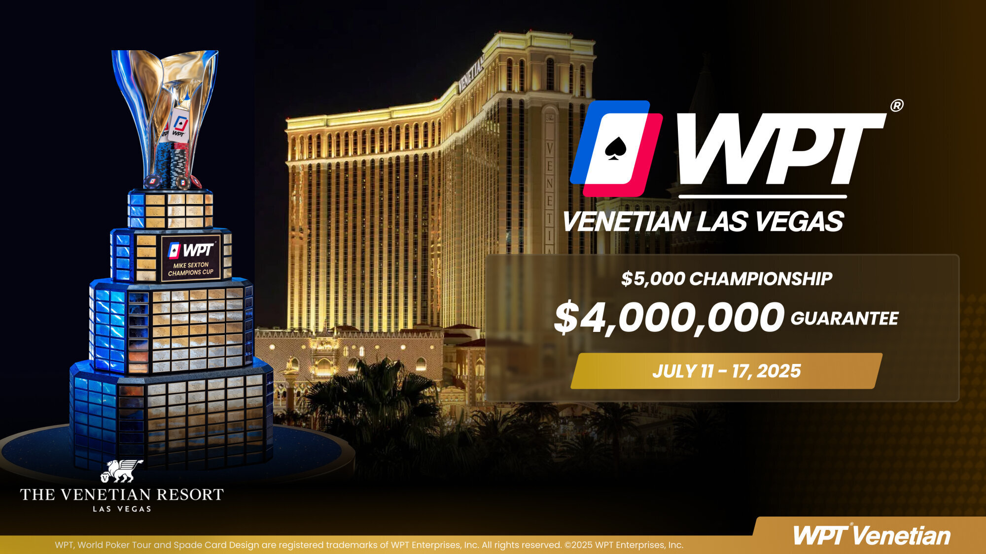 World Poker Tour to Return for WPT Venetian Las Vegas Championship ...